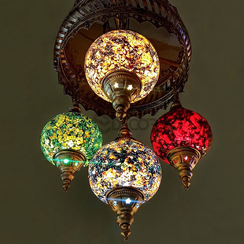 Multicolor Decorative Turkish Moroccan Mosaic Ceiling Hanging ...
