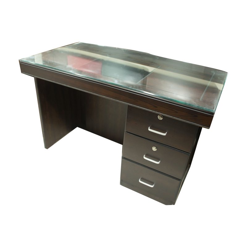 Executive Office Table With Glass - eDecor